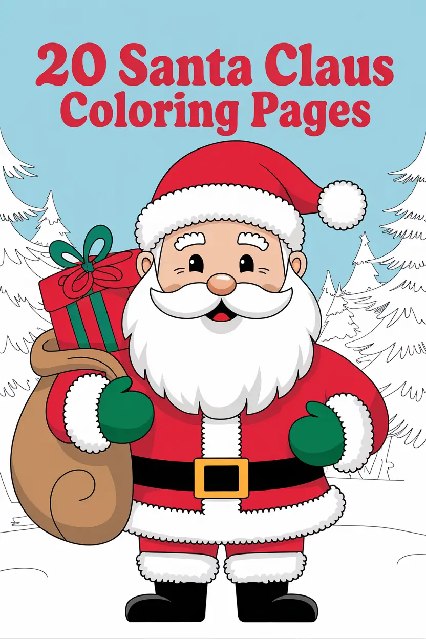 20 Santa Claus Coloring Pages