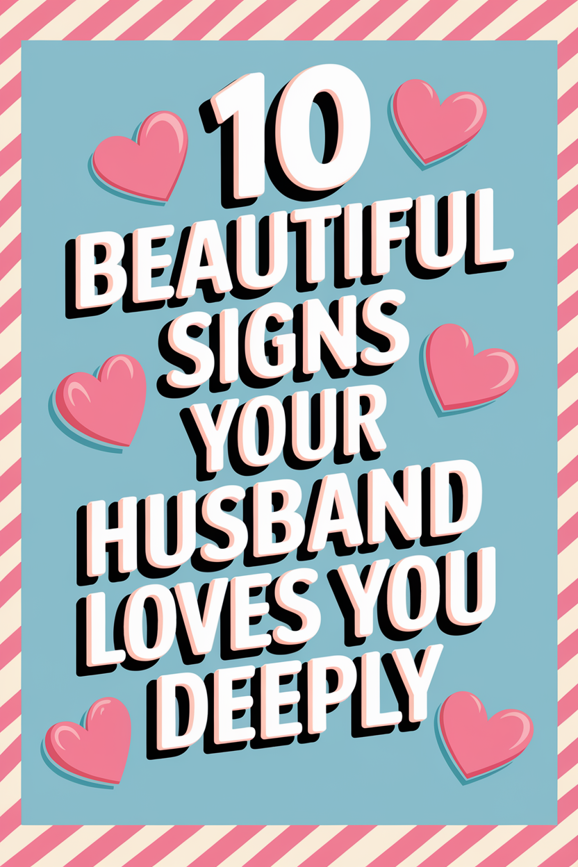 10 Beautiful Signs Your Husband Loves You Deeply