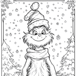 15 Christmas Grinch Coloring Pages