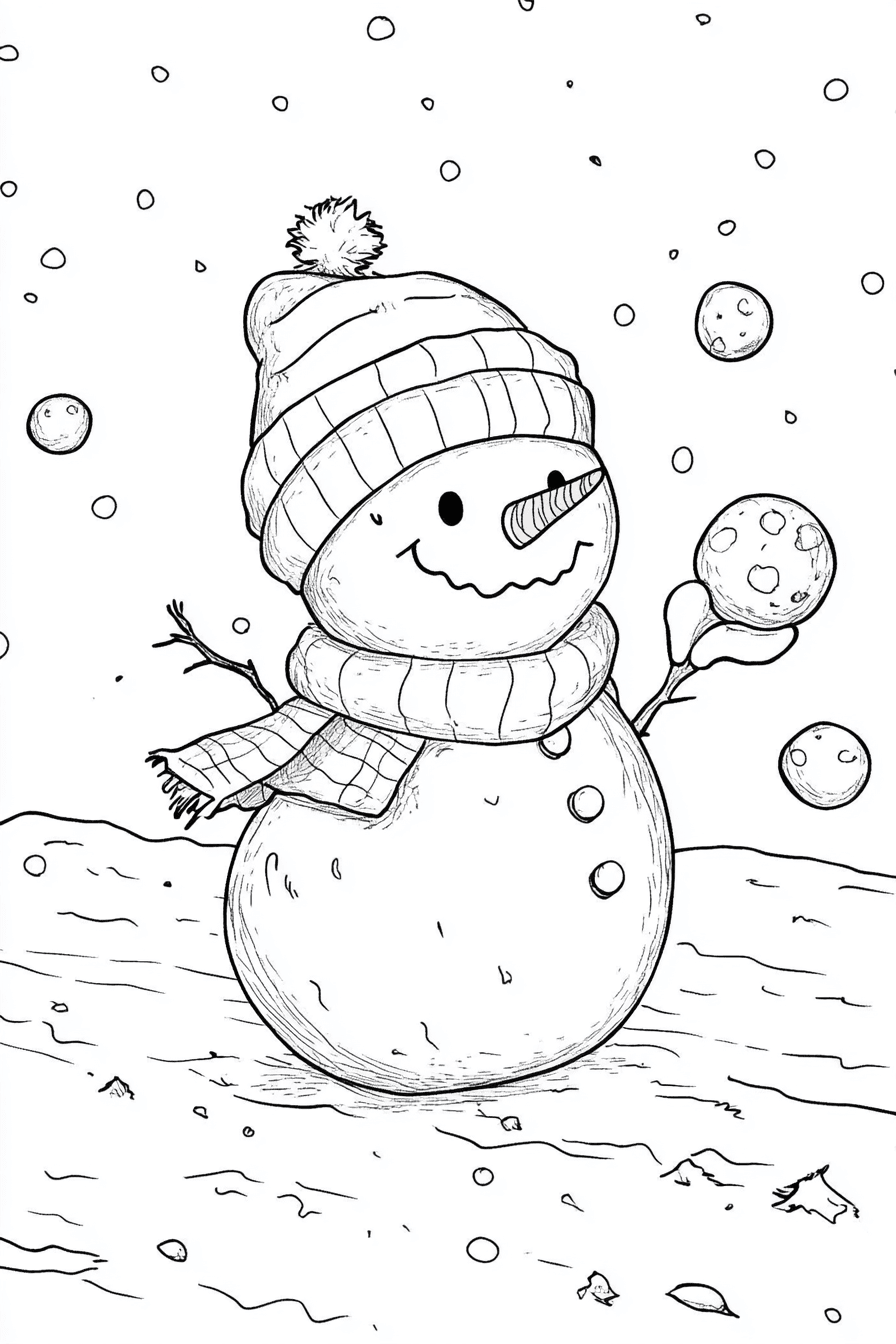 20 Snowman Coloring Pages