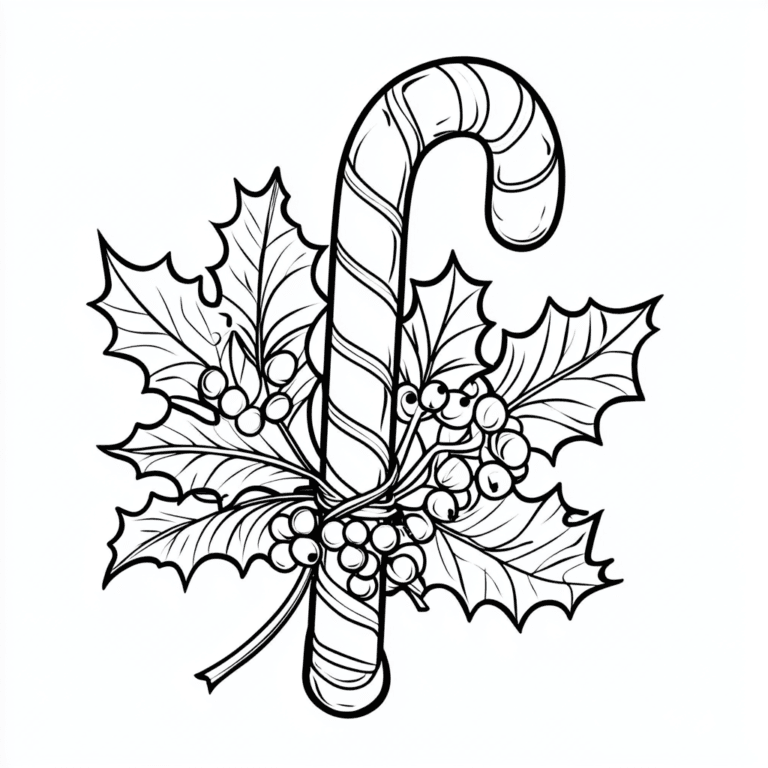 25 Christmas Themed Coloring Pages For Kids