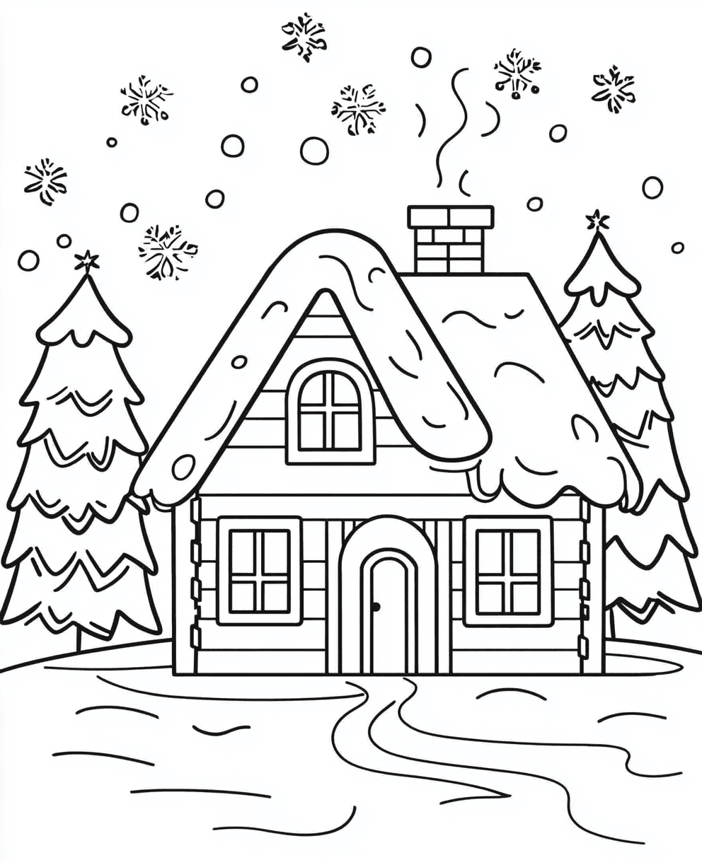25 Christmas Themed Coloring Pages For Kids