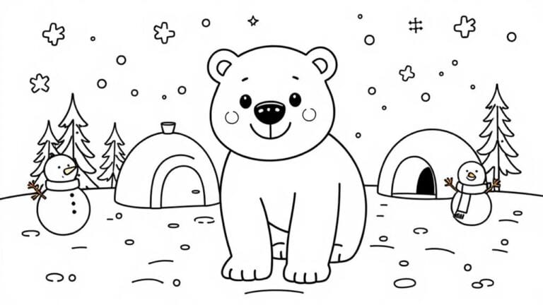 25 Christmas Themed Coloring Pages For Kids