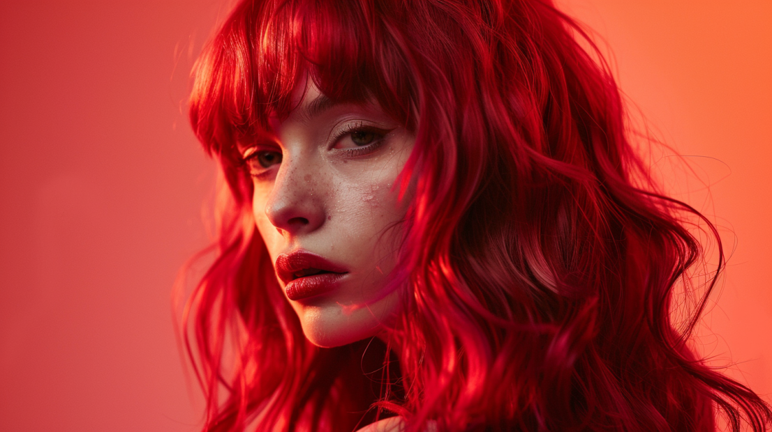 25+ Stunning Cherry Red Curly Hair With Bangs Ideas