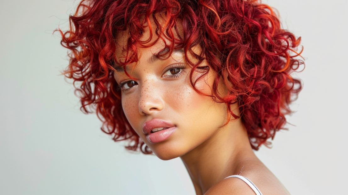 25+ Breathtaking Cherry Red Short Curls For A Bold Statement