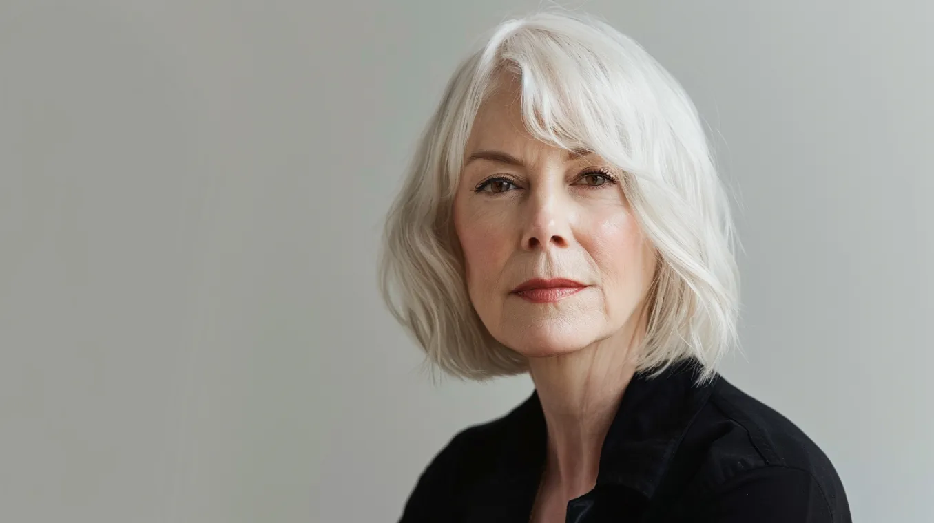 19+ Beautiful Hairstyles For Women Over 70 With Bangs