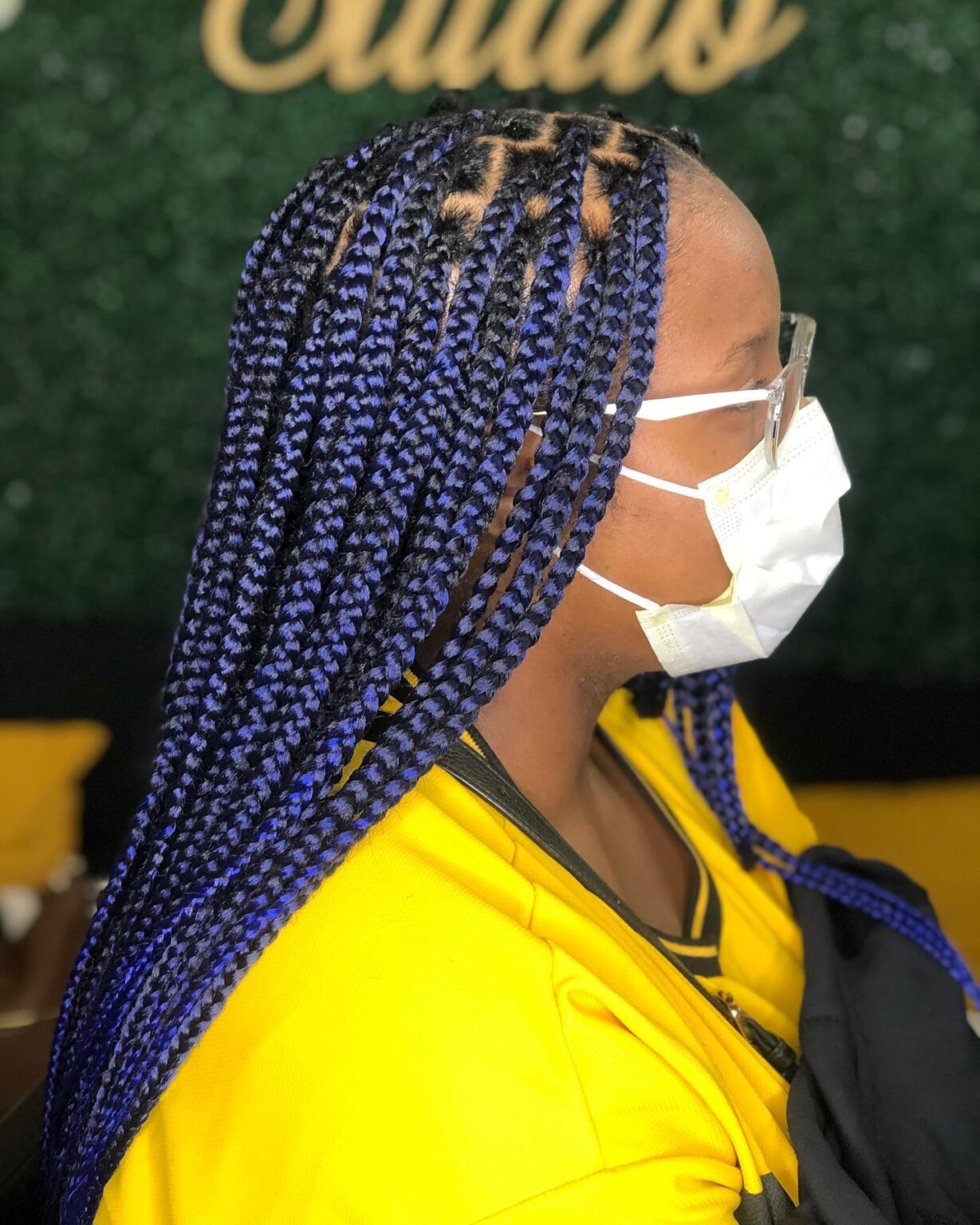 19+ Stunning Blue Braids For Black Women To Rock With Confidence
