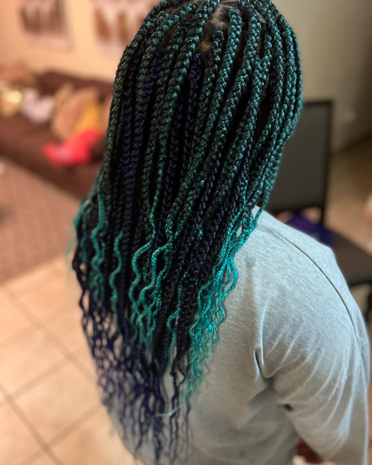 19+ Stunning Blue Braids For Black Women To Rock With Confidence