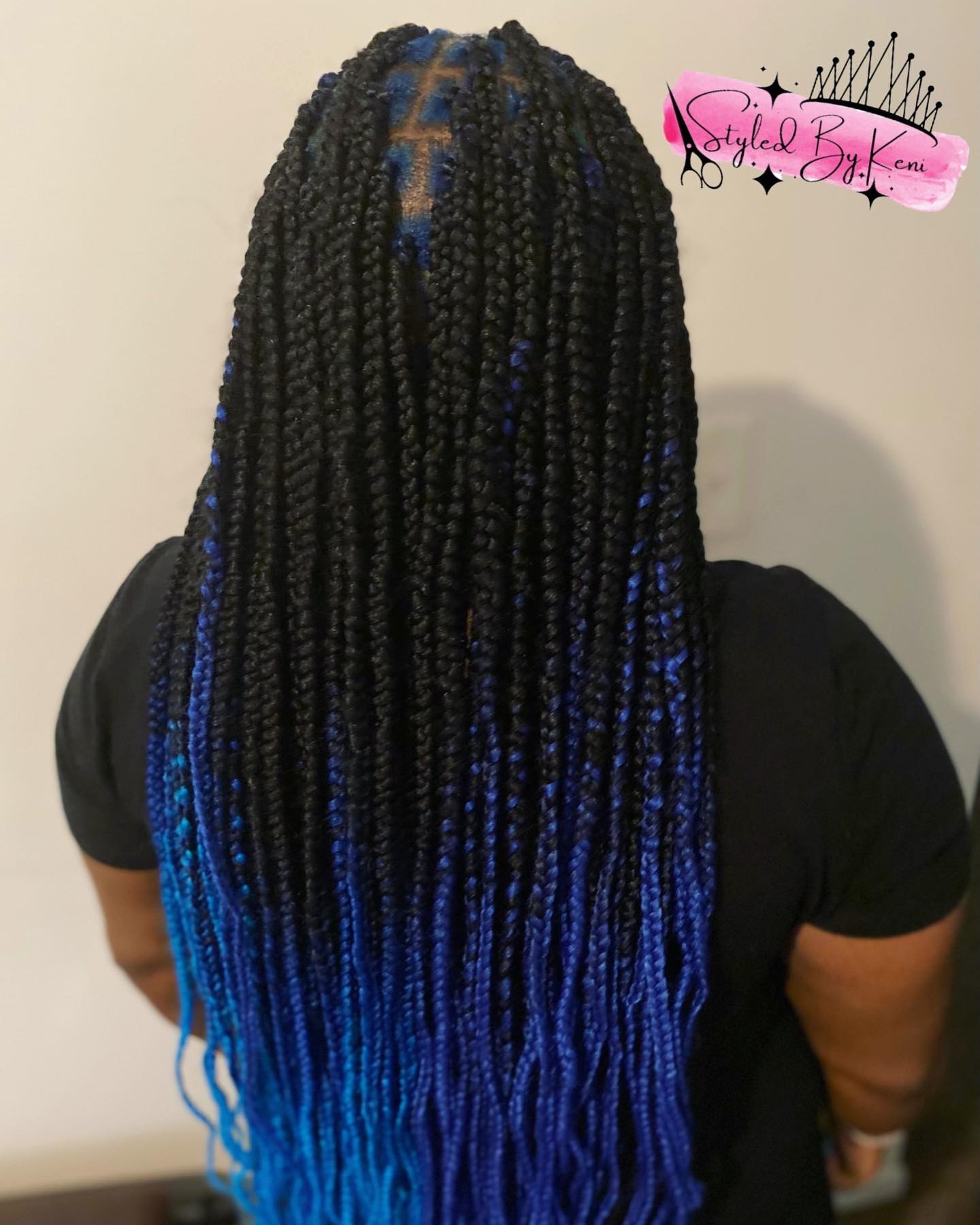 19+ Stunning Blue Braids For Black Women To Rock With Confidence