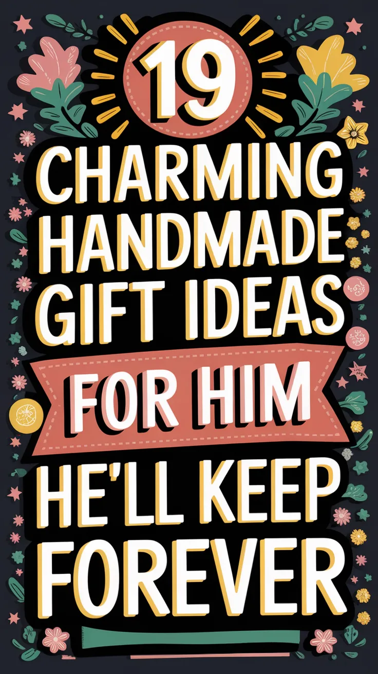 19 Charming Handmade Gift Ideas For Him He'll Keep Forever