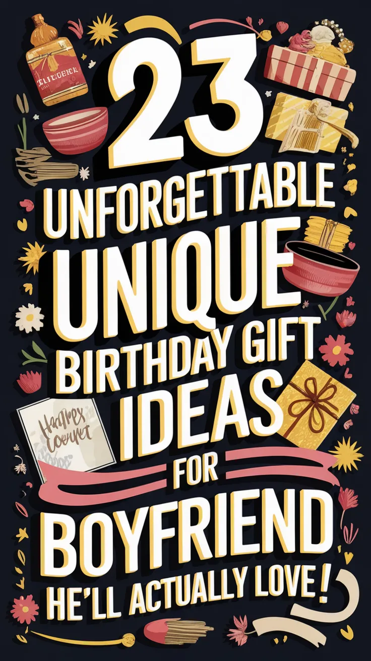 23 Unforgettable Unique Birthday Gift Ideas For Boyfriend He'll ...