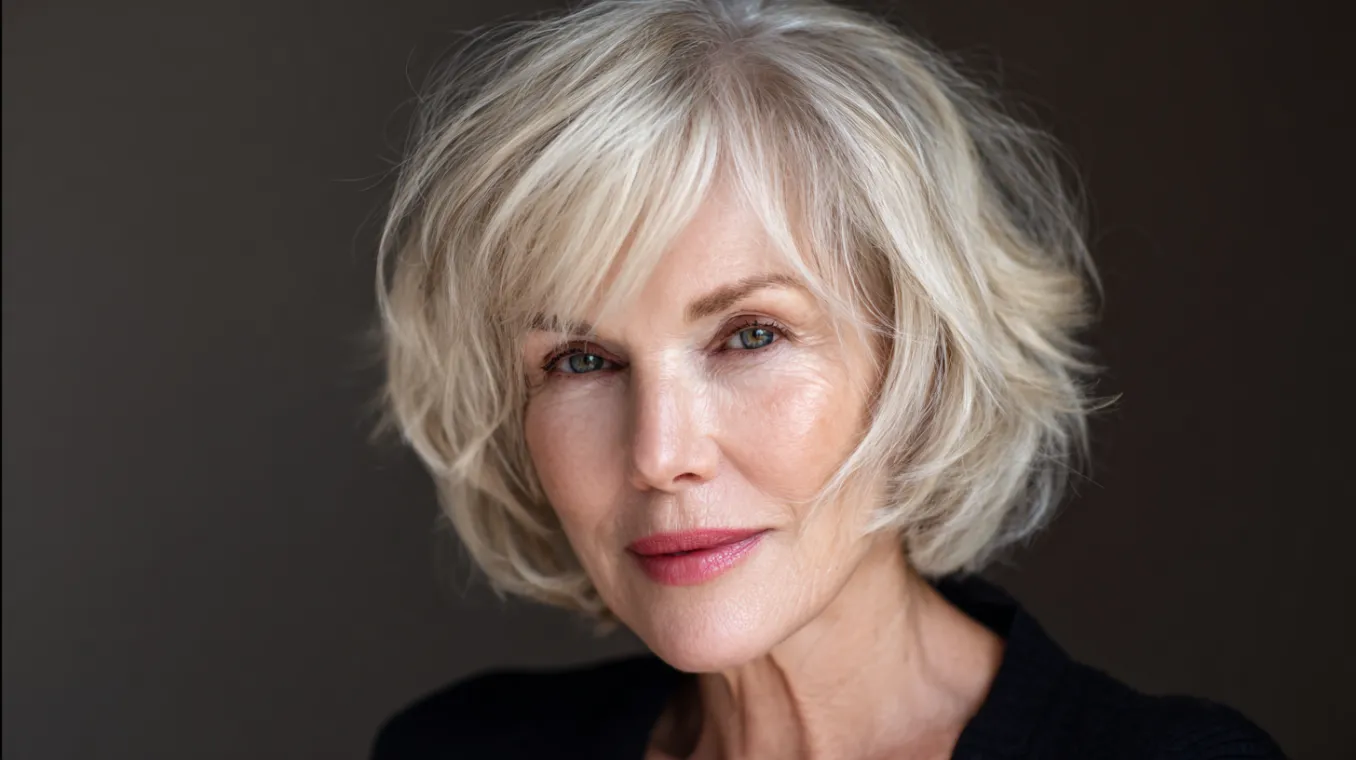 18+ Flattering Choppy Bob Cuts For Women Over 60 To Refresh Your Look