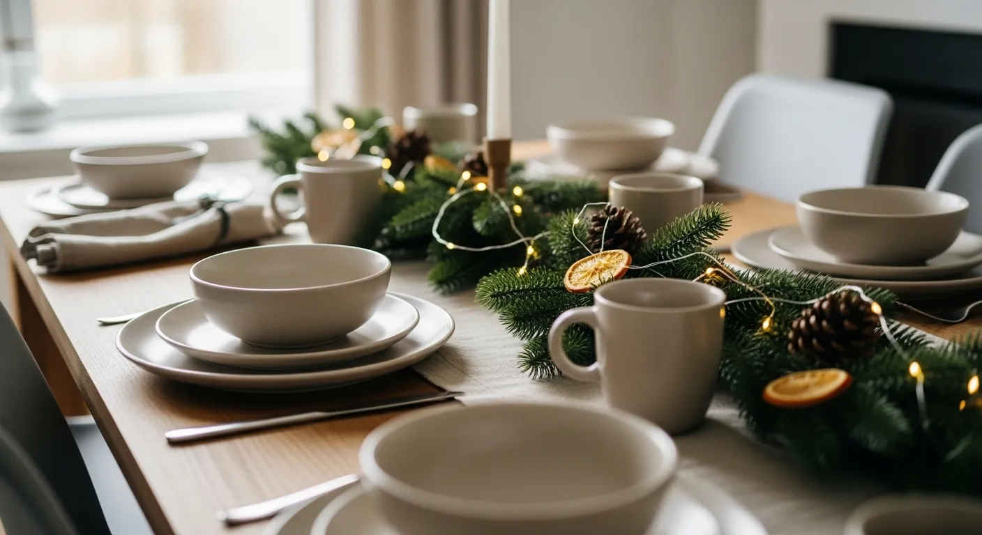 17 Natural Christmas Table Settings That Feel Effortless And Organic
