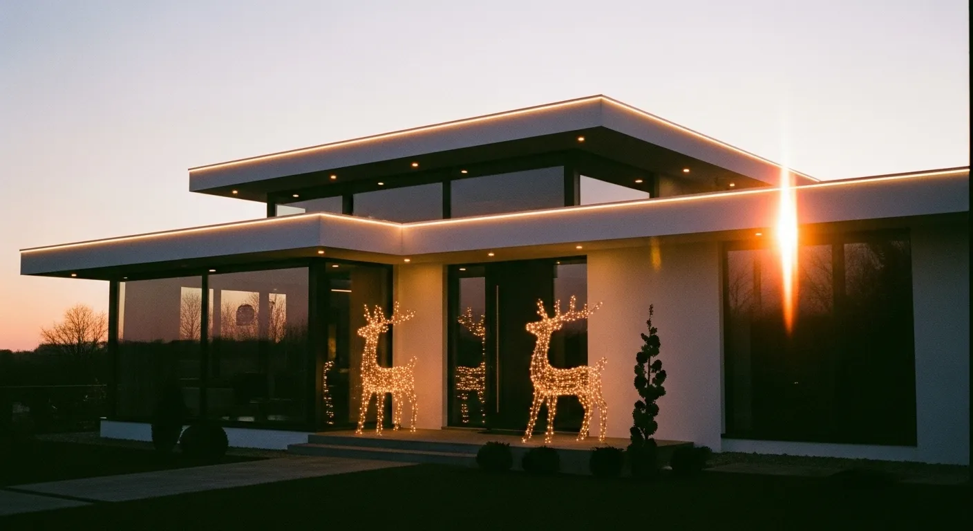 19 Modern Christmas Light Designs For A Sleek And Stylish Holiday Vibe