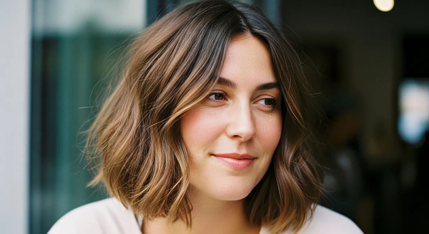 20 Long Bob Hairstyles For Round Faces That Slim And Soften