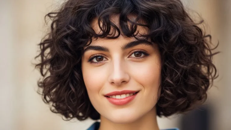 24 Spirited Layered Bob Hairstyles For Curly Hair With Rounded Shape