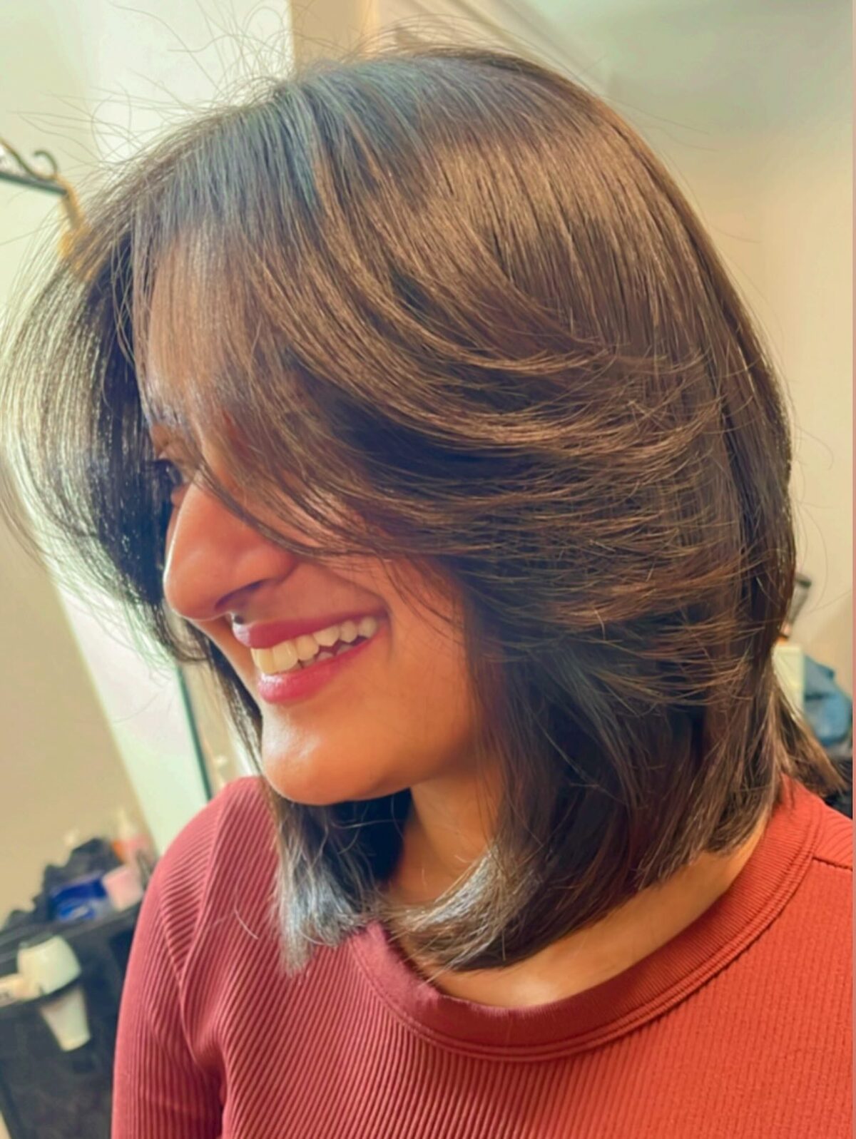 25 Pretty Layered Bob Hairstyles With Curtain Bangs For Face Framing